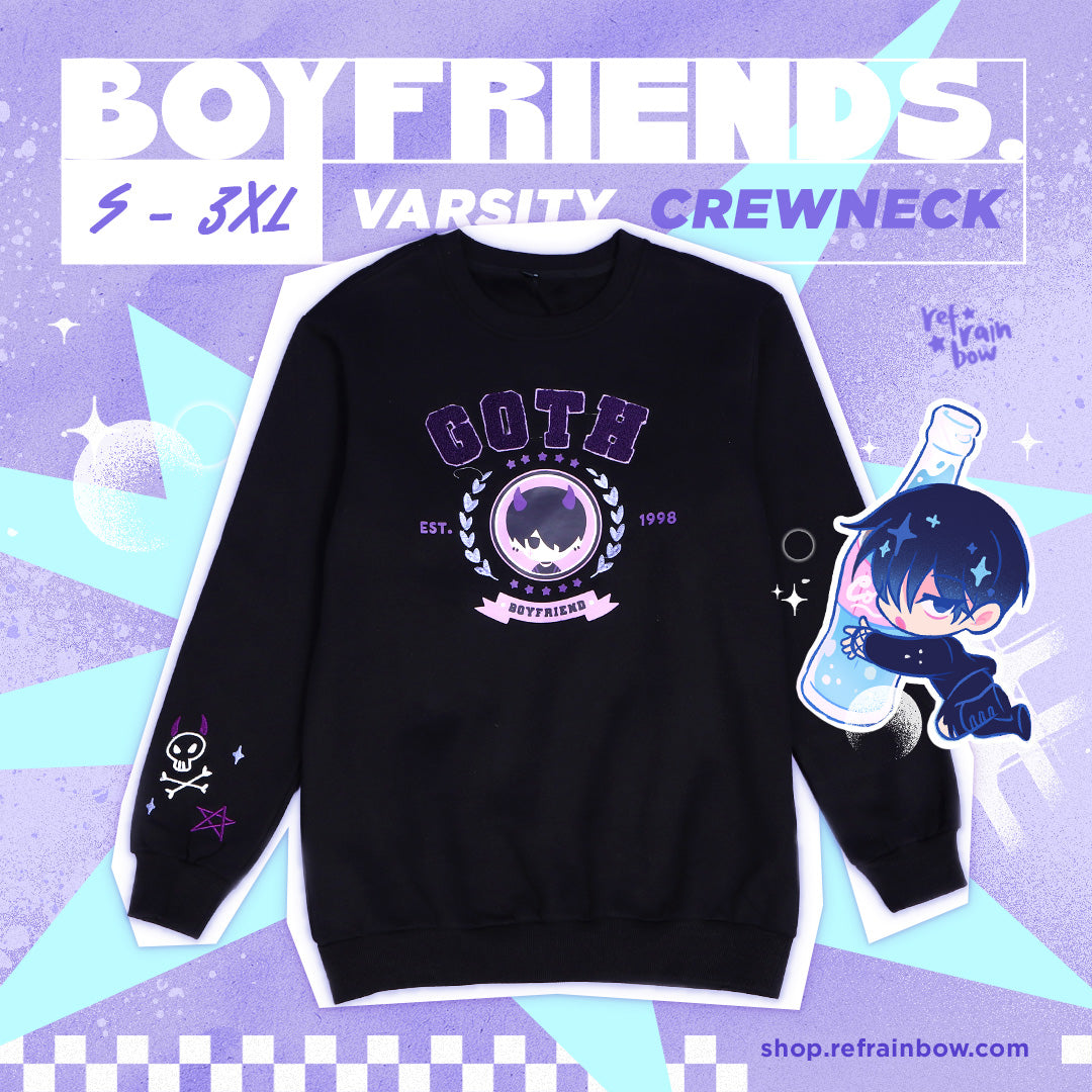 Boyfriends ☆ Goth Varsity Sweater – Refrainbow